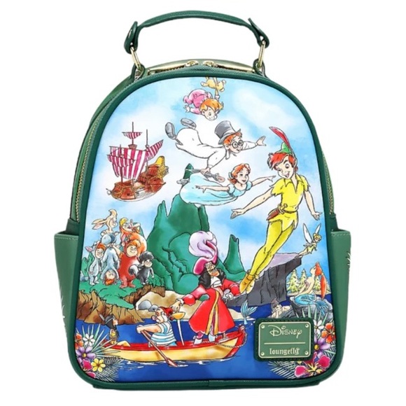 Loungefly | Bags | Loungefly Peter Pan Cast Painting Mini Backpack ...
